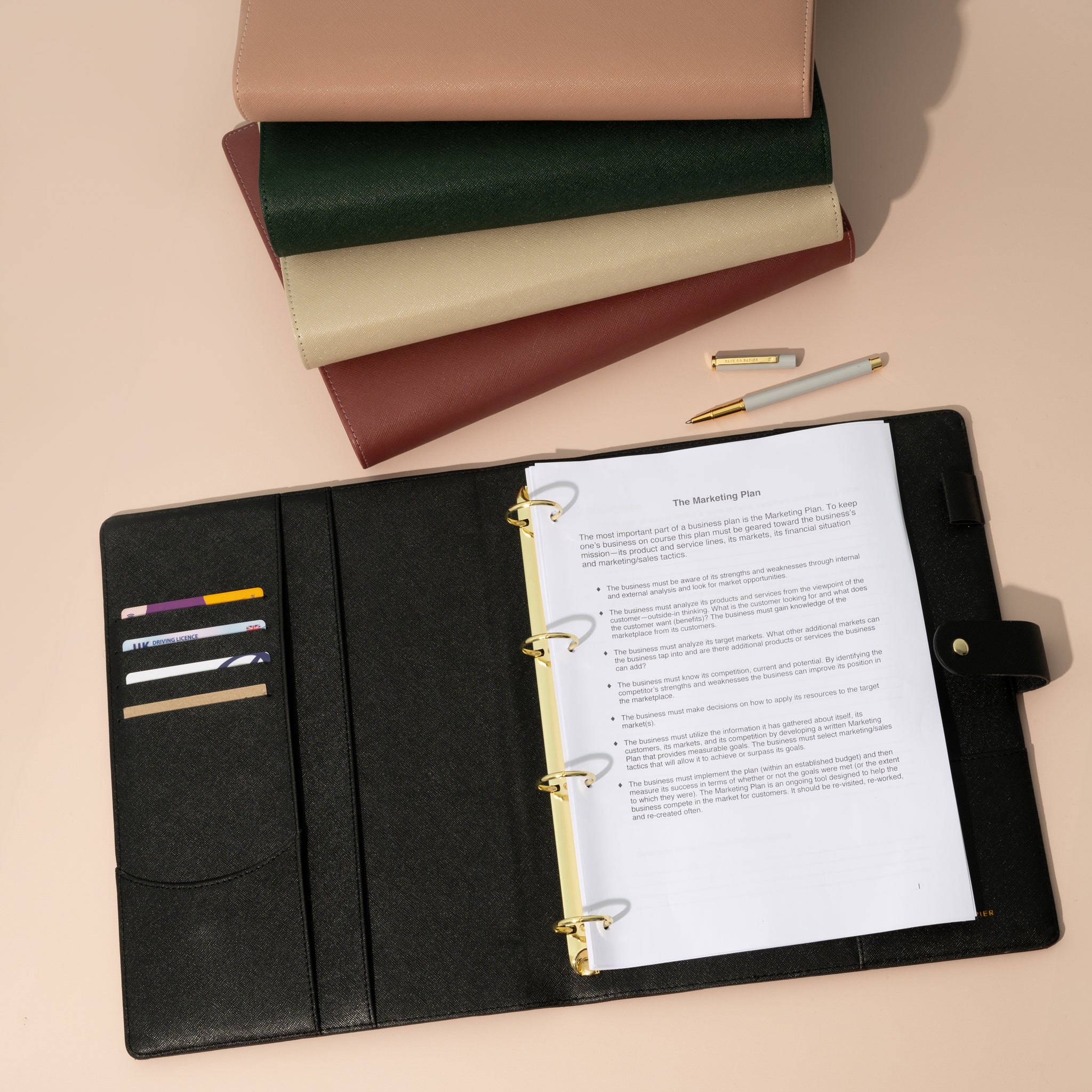 A4 Portfolio Ring Binder Organiser - Stylish & Functional – Faye Co Papier