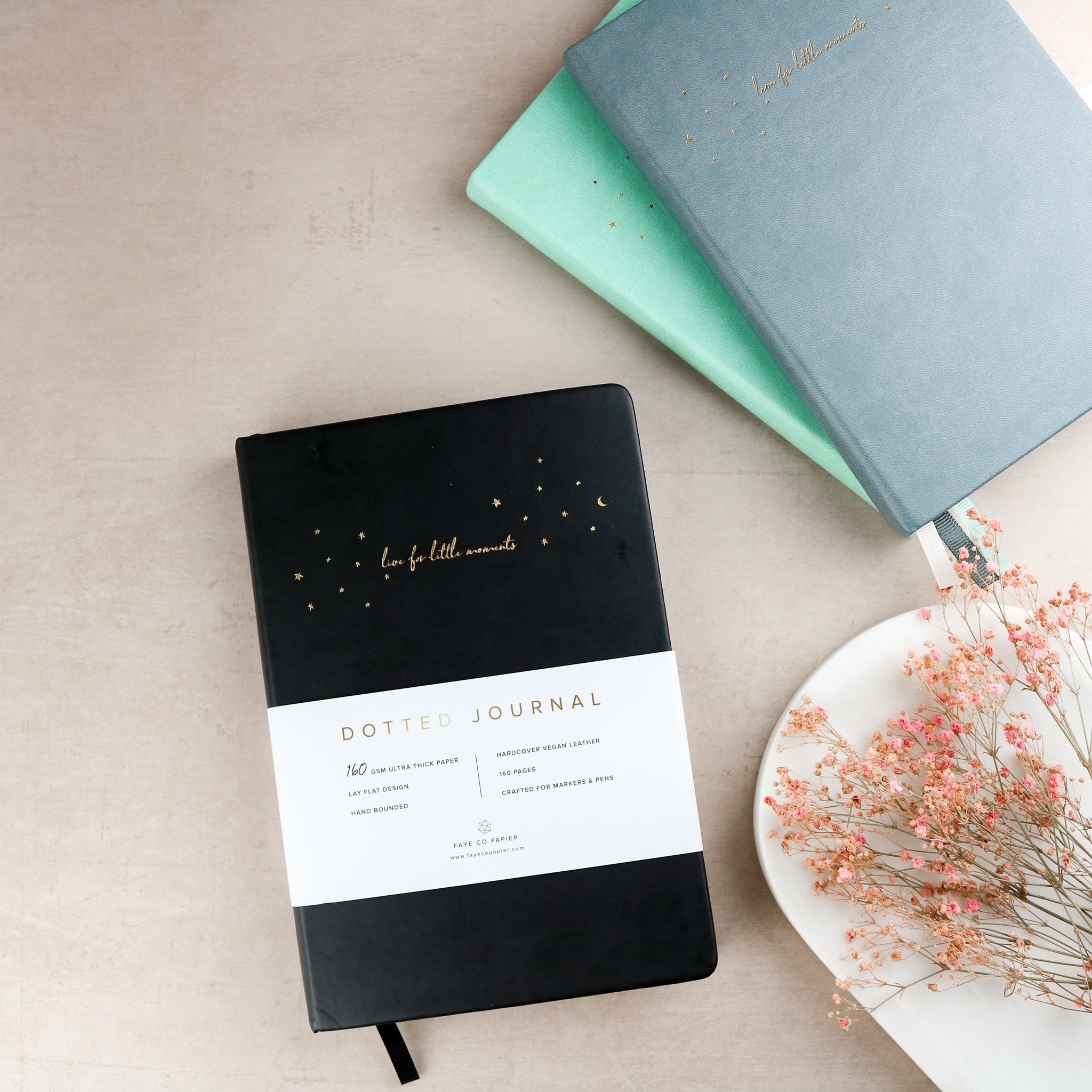 Journals - Buy Lined & Dotted Gratitude Journals | Faye Co Papier